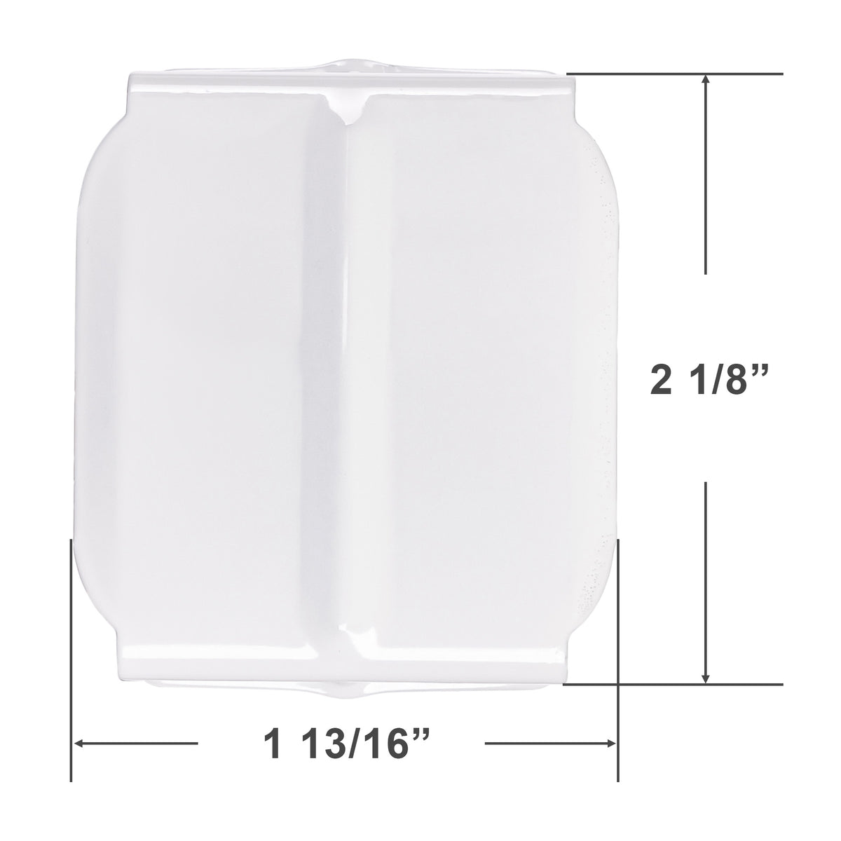 Bottom Rail Retainer Cap for Cloth Tape Ladders - White Metal – Fix My ...