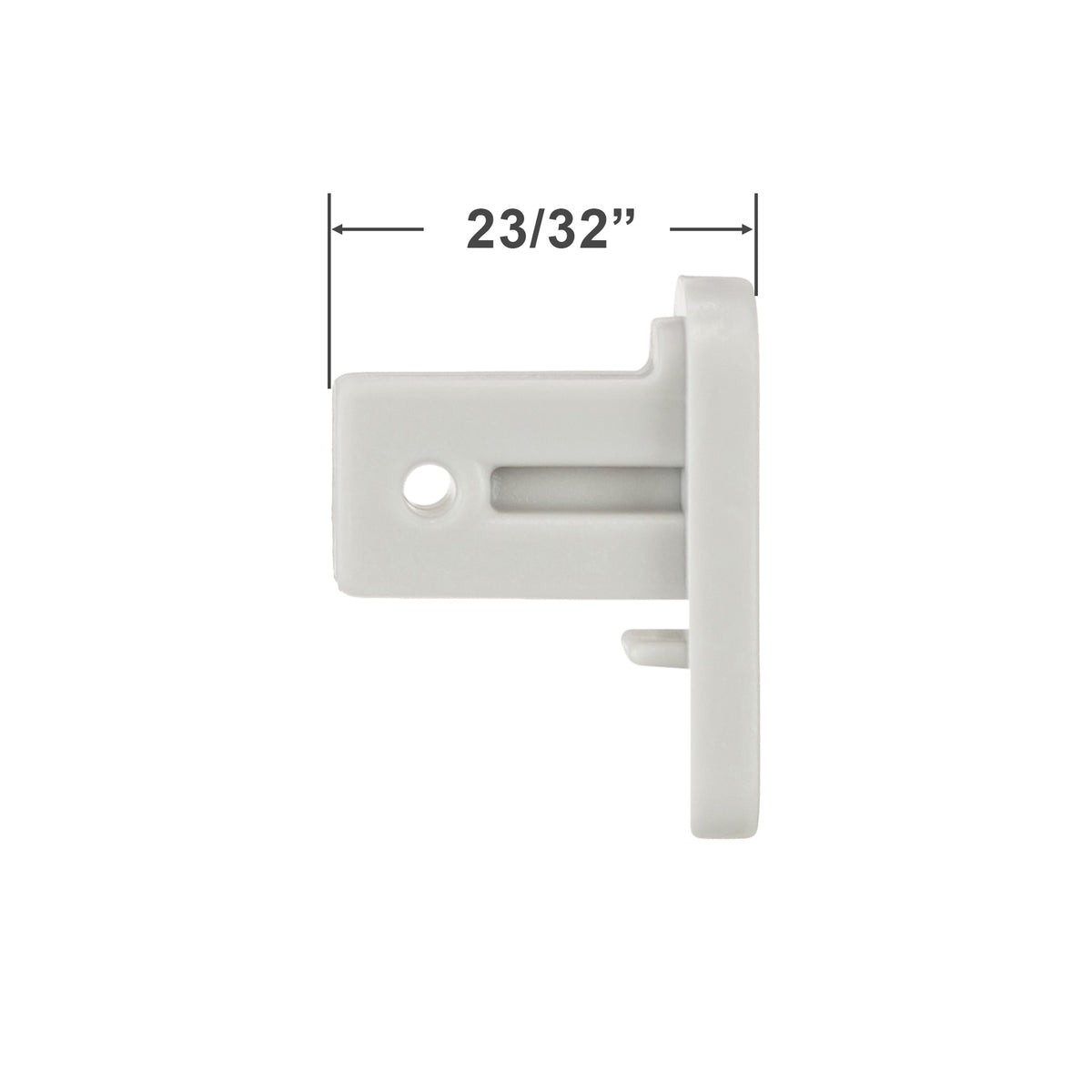 Graber and Bali Slide End Cap with a Right Tab for Panel Track Blinds ...