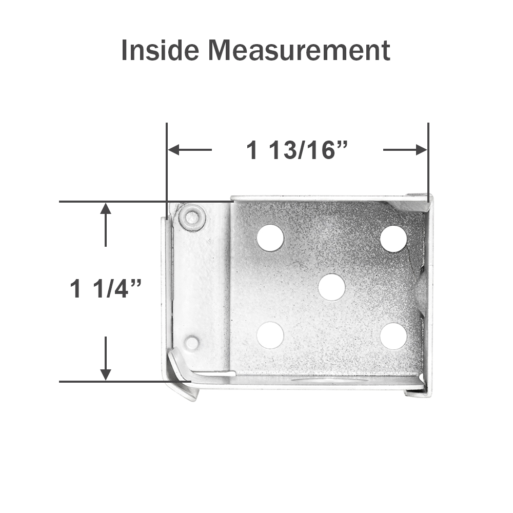 Box Mounting Brackets for 1" Mini Blinds With 1" by 1 1/2" Headrail ...