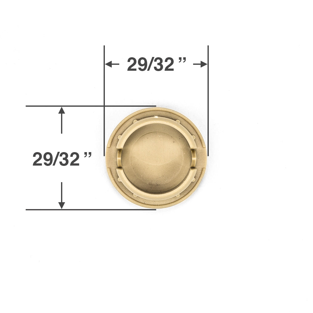 Bottom Rail Button for Horizontal Blinds with a 3/4" Hole - Shallow Bo ...