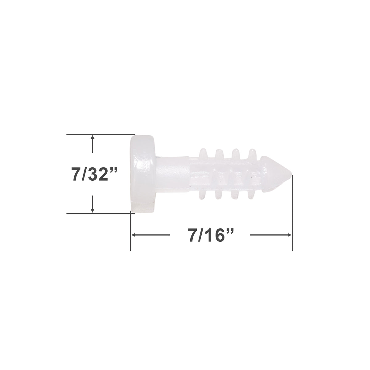Plastic Pin for Comfortex Top Rail End Caps on Shangrila Sheer Shades ...