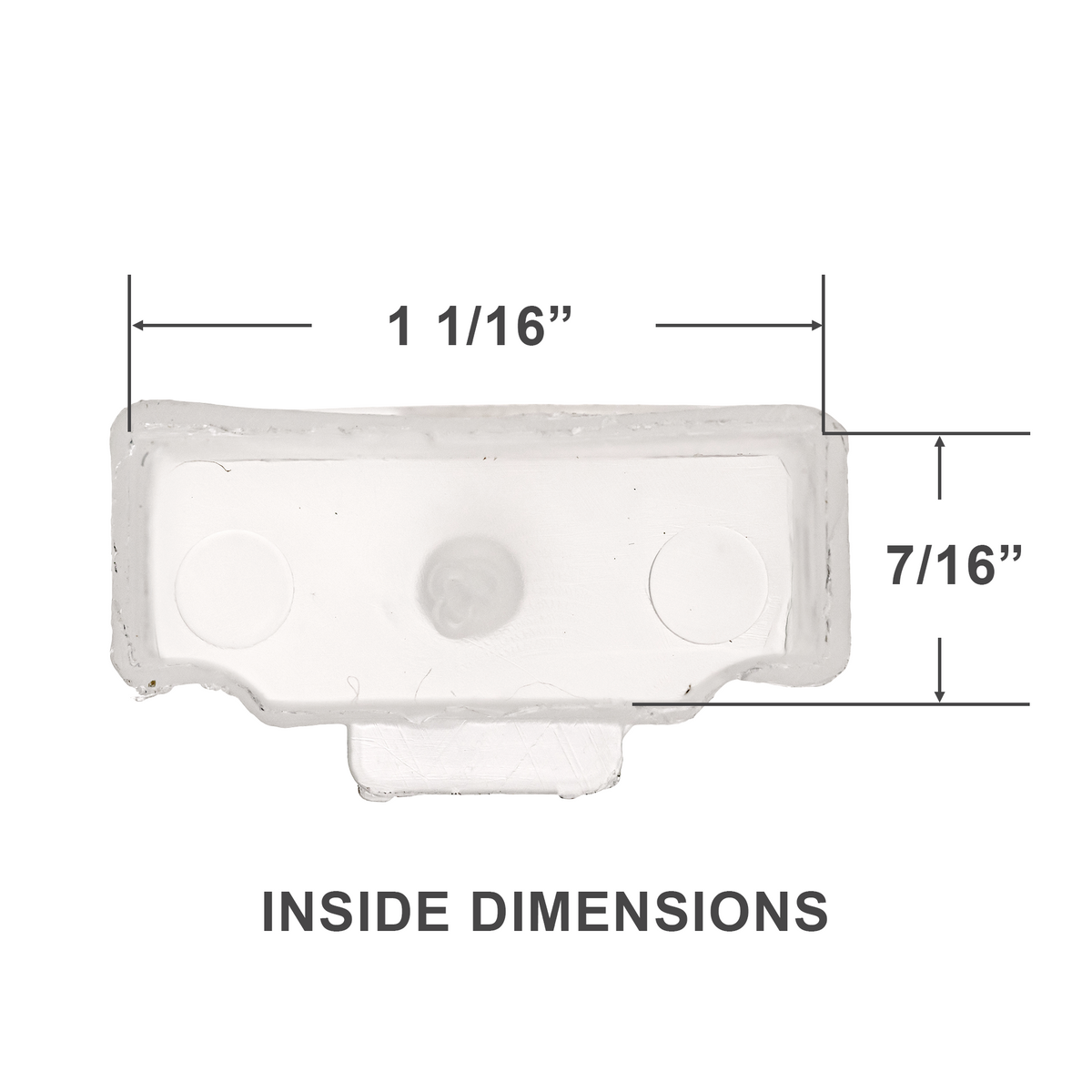 Graber and Bali Bottom Rail End Cap with Integrated Pin for 1" Mini Bl ...