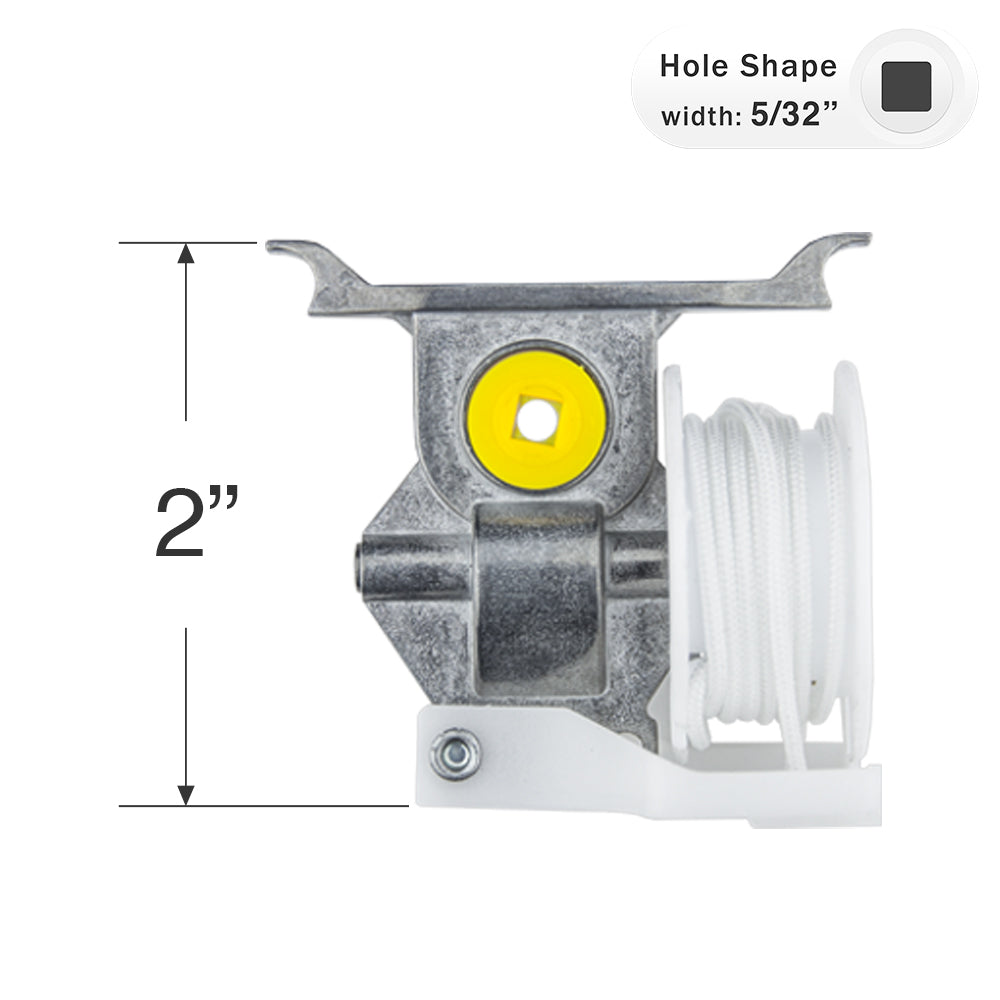 High Profile Cord Tilt Mechanism with 5/32" Square Hole for Horizontal ...