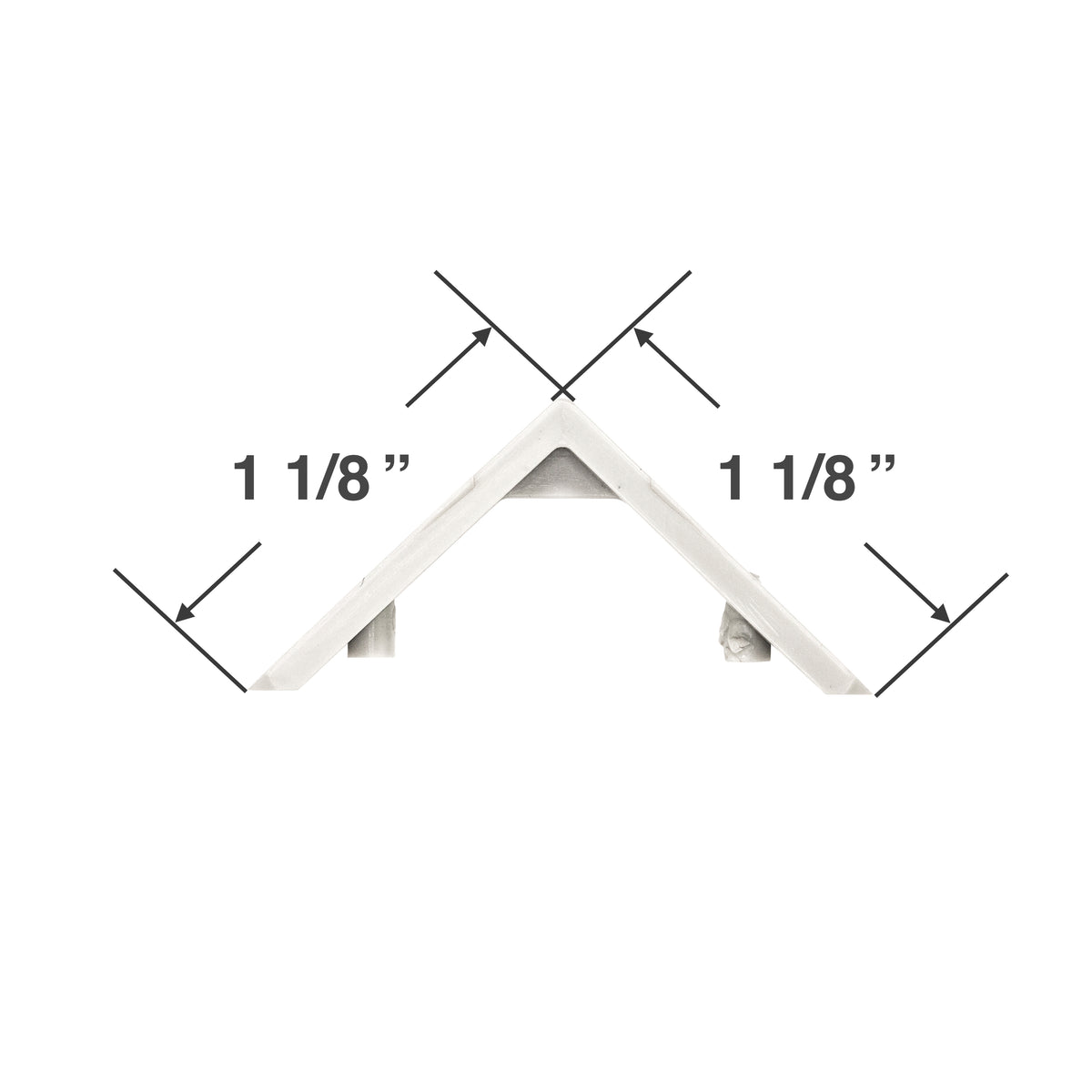 Valance Corner for Wood and Faux Wood Blinds - Gray Plastic – Fix My Blinds