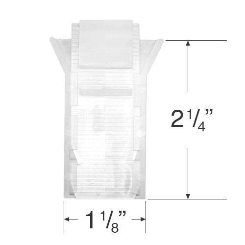 Graber and Bali Valance Clip for 2" Wood and Faux Wood Blinds with a C ...