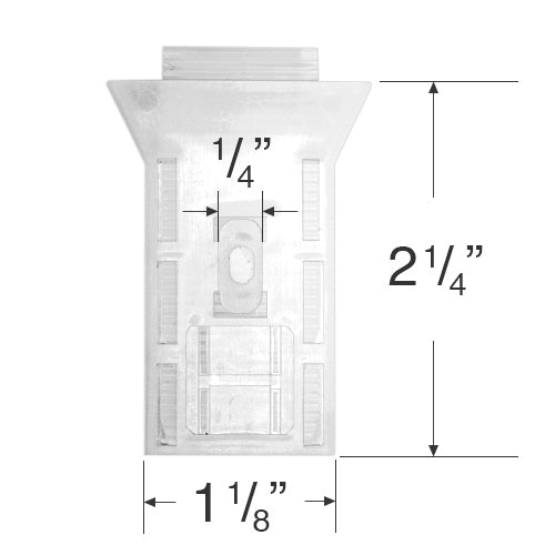 Graber and Bali Valance Clip for 2" Wood and Faux Wood Blinds with a C ...