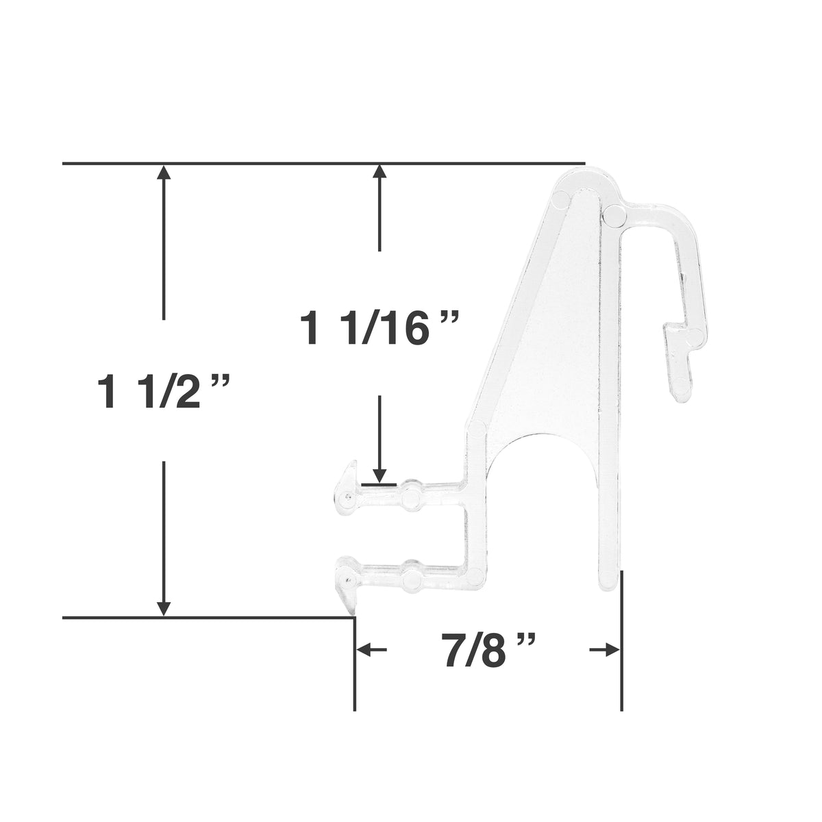 Graber and Bali Valance Clip for Wood Valances with Slotted Grooves ...