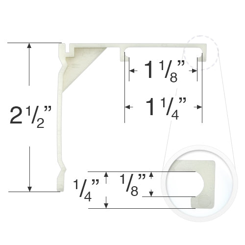 Valance Clip for Vertical Blinds with a 2 1/2" Valance – Fix My Blinds