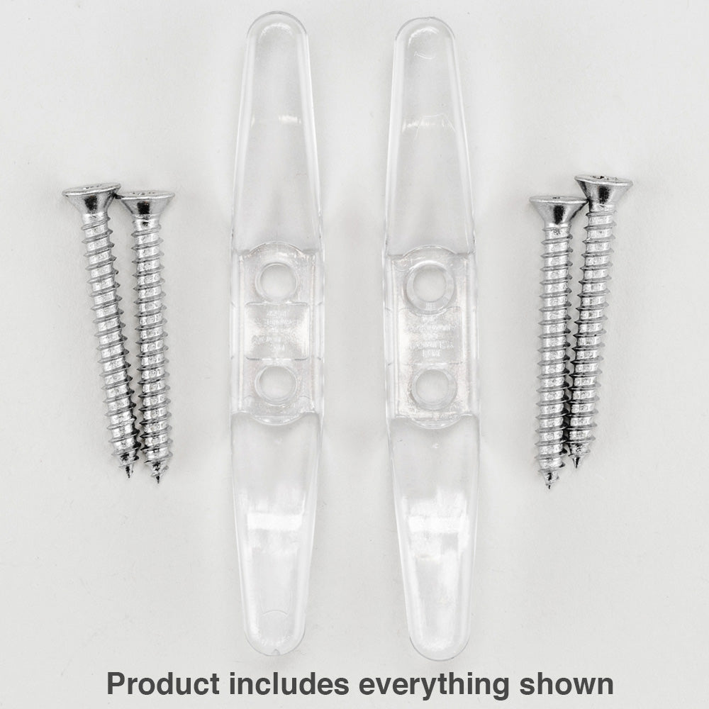 3" Plastic Cord Cleats - Clear - Keep Cords Tied Up – Fix My Blinds