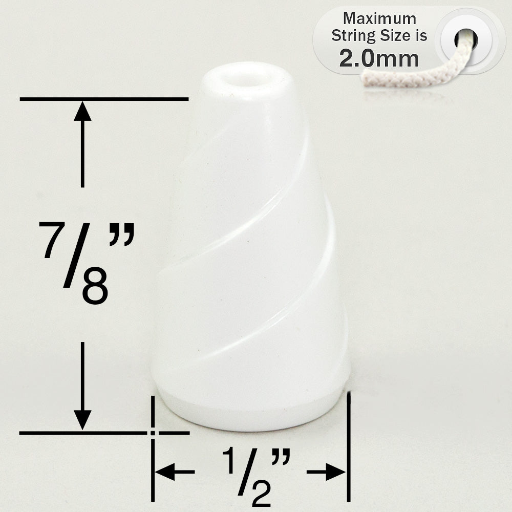 Levolor and Kirsch Cone Shaped Spiral Plastic Tassel – Fix My Blinds