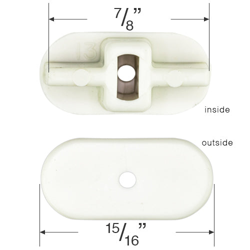 Graber Bottom Rail End Caps for Fashion Pleat Shades – Fix My Blinds